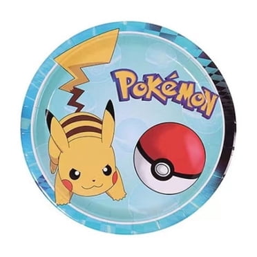 7" Pokemon Round Plates 8/pk,Pack of 2 - Walmart.com