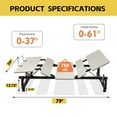 Donext Electric Ergonomic Adjustable Bed Base Queen Size, Independent ...