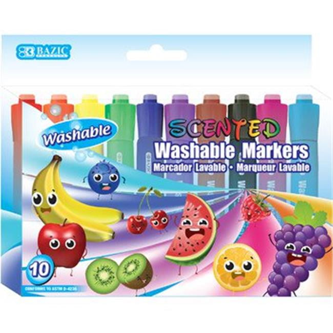 Click here for Ddi 2319105 Bazic Markers - 10 Count Washable Scen... prices