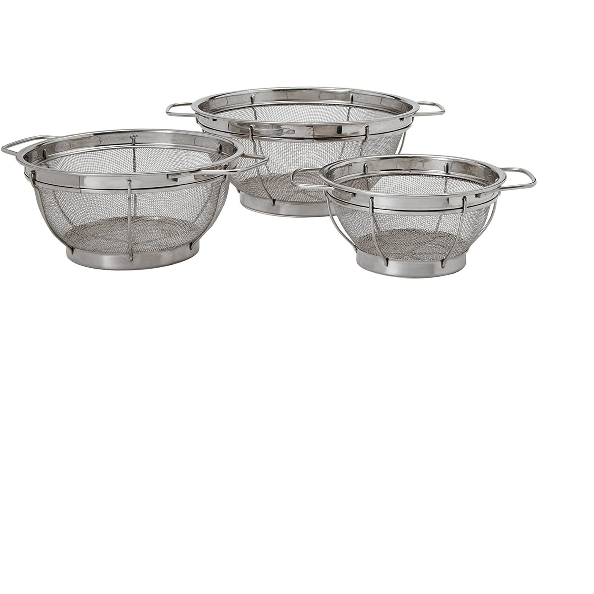Click here for Pinesc Stainless Steel Colander Sieves-Set Of 3  M... prices