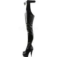 Women's Pleaser Delight 5000 Stripped Heels with Platform - Walmart.com