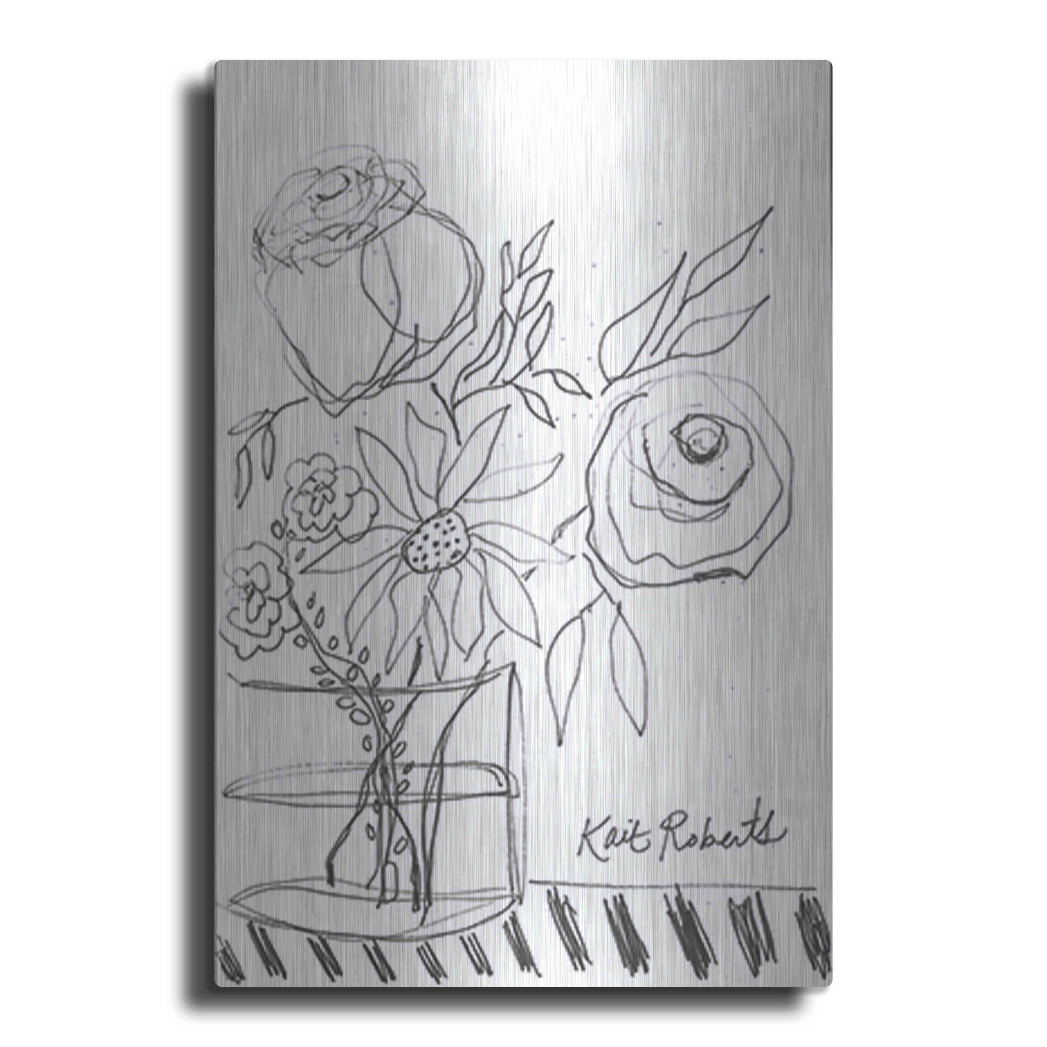 Luxe Metal Art 'Good Morning' by Kait Roberts, Metal Wall Art, 24"x36 ...