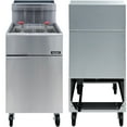 Elite Kitchen Supply 70 lbs Commercial Dual Tank Propane Deep Fryer NSF ...