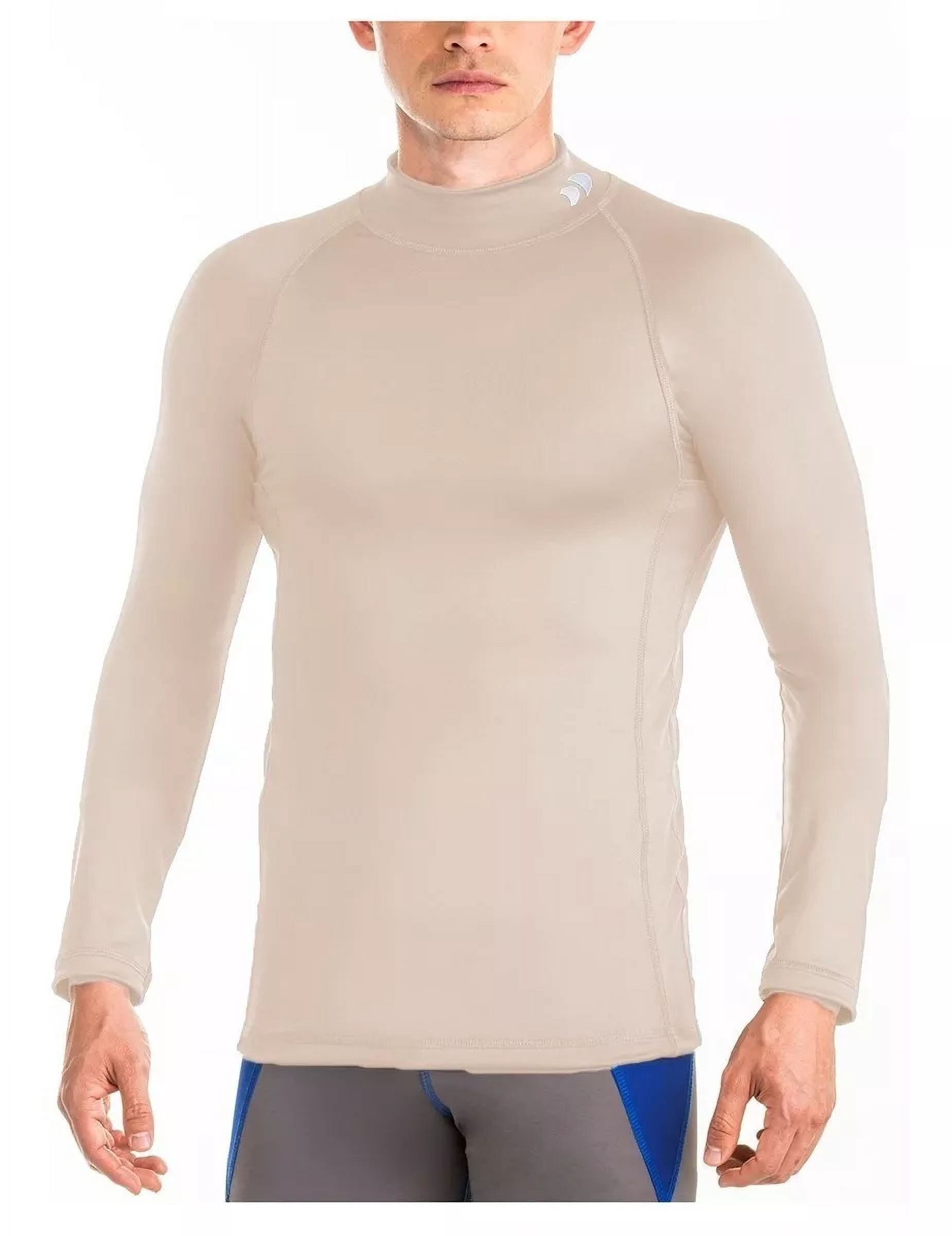 Playera Licra Deportiva Gym Manga Larga Cuello Alto Hombre | Walmart en ...