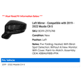 Left Mirror - Compatible with 2019 - 2022 Mazda CX-5 2020 2021 ...