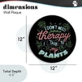 Stupell Industries Don't Need Therapy Talk To Plants Circular Wall ...