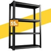 EasingRoom 5-Shelf Rolling Shelving Storage Rack w/4 Wheels for Garage ...
