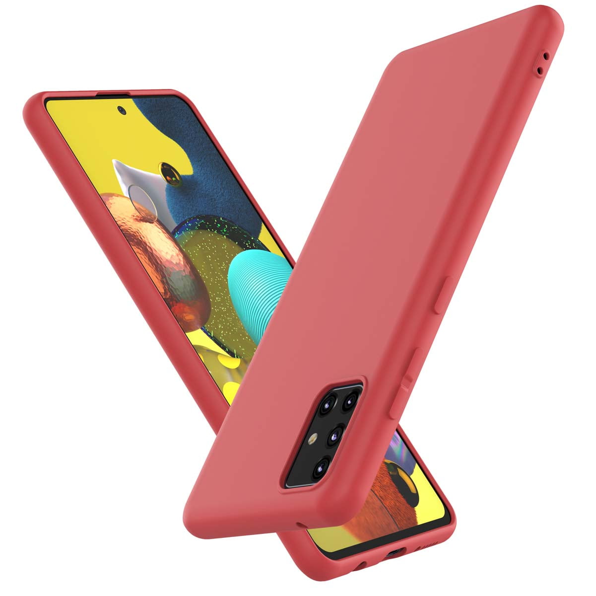 Cell Phone Cases for 6.5" Galaxy A51 5G, Njjex Liquid Silicone Gel ...