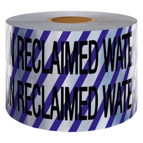 Presco U.S. Made Underground Detectable Tape: 6 in. x 1000 ft. (Blue ...