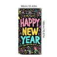 2026 Happy New Year Door Curtain Decoration Banner - Festive Backdrop ...