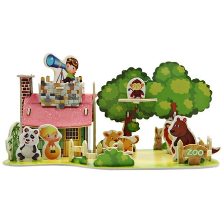 Xinxinyy 3D Paper Assembly House Model Children DIY Paper Building ...