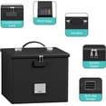 Fire Proof File Box for Documents - Portable Fireproof Document ...