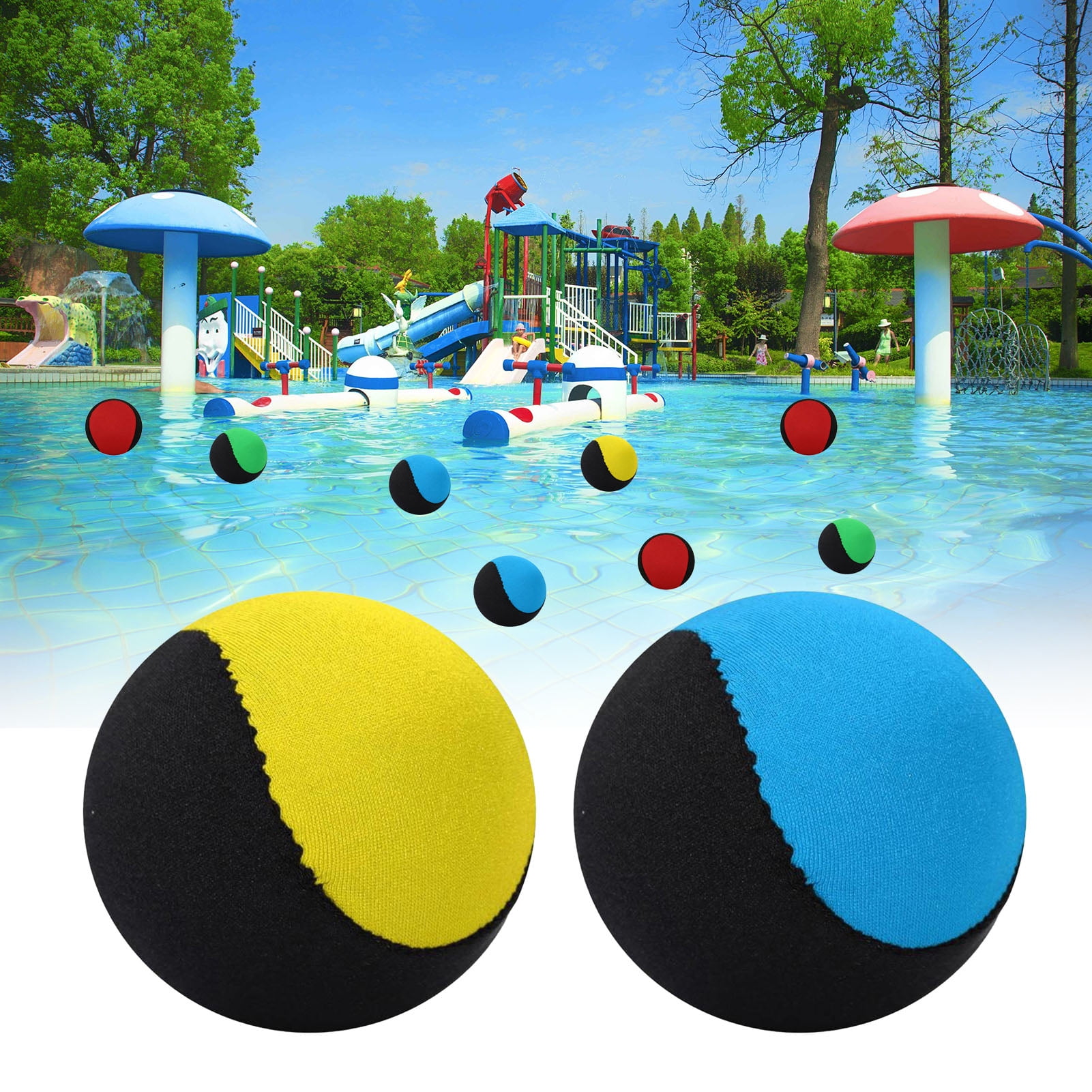 Limei Water Bouncing Ball Hand Stress Relief Ball 1 Pack, Water Jumping ...