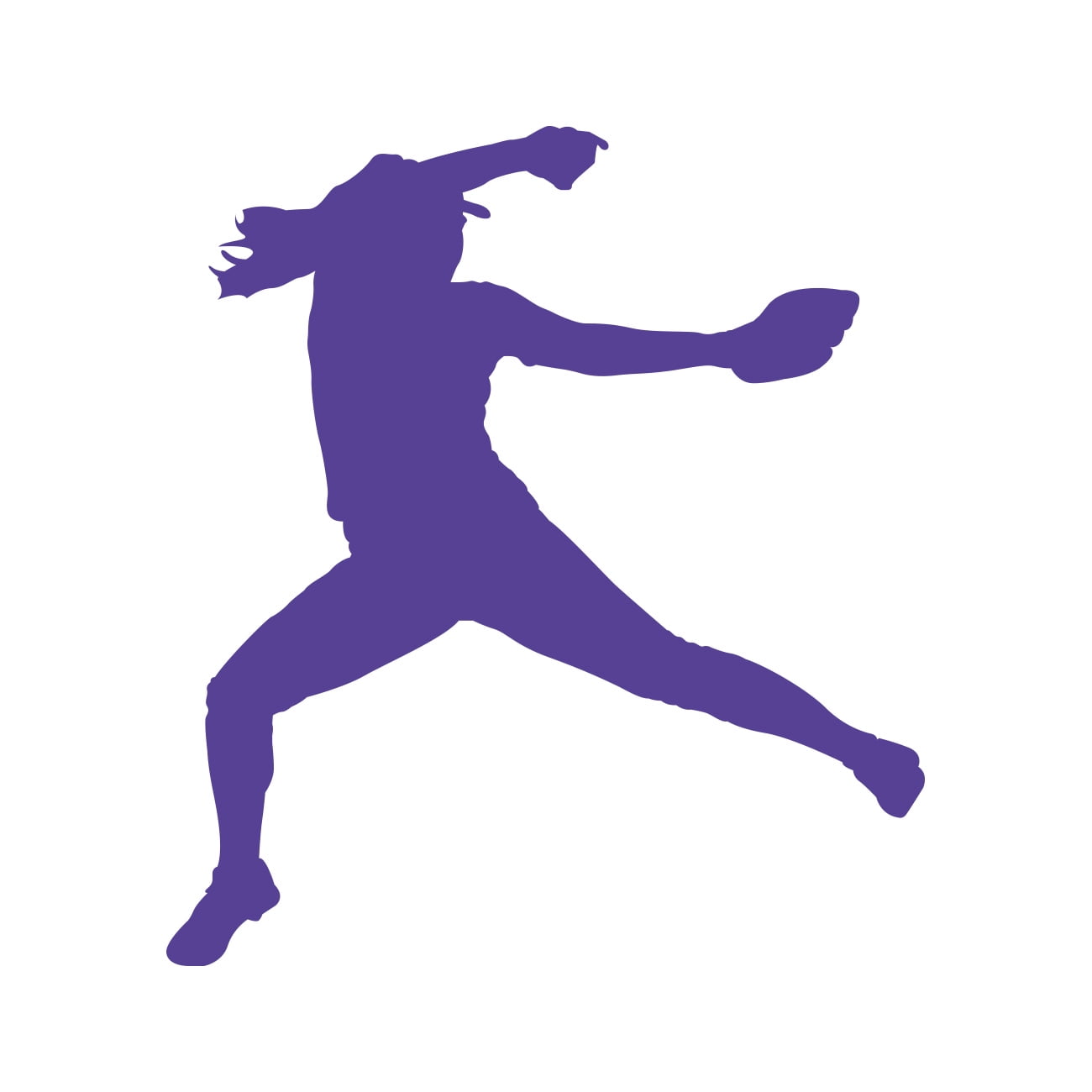 Softball Pitcher Sticker Decal Die Cut - Self Adhesive Vinyl ...