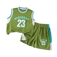 2 Piece Boys Basketball Set Youth Letters Printed Lightweight ...