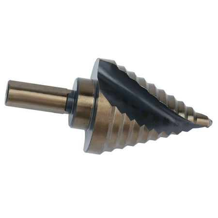 Cergrey Grooved Step Drill Bit,Spiral Step Drill Bit 10 Size Dark ...