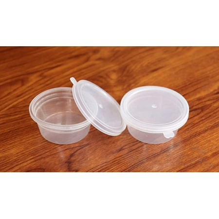 Junmo 10 PCS PP Plastic Small Round Box Super Light Clay Plasticine ...