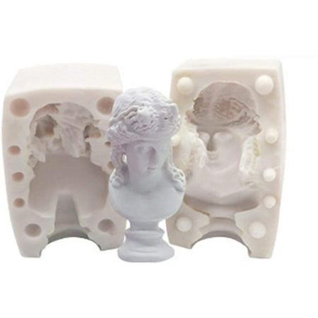 3D Bust Mould, Greek Mythology Idol Portrait Sketch Plaster Silicone ...