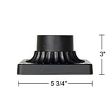 John Timberland Rustic Industrial Outdoor Post Light Mount Adapter ...