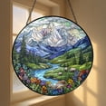 Rustic Mountain Scene Window Hanging – Glass Style Art1701 - Walmart.com