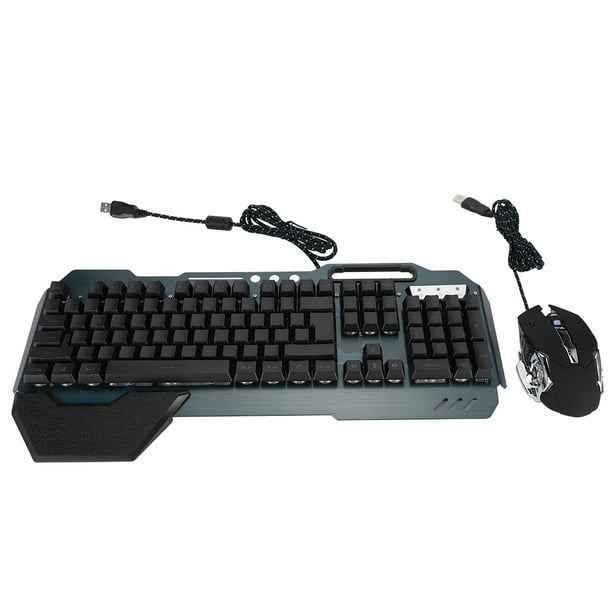 Wired Keyboard,Wired Mechanical USB Keyboard Mechanical Keyboard Mouse ...