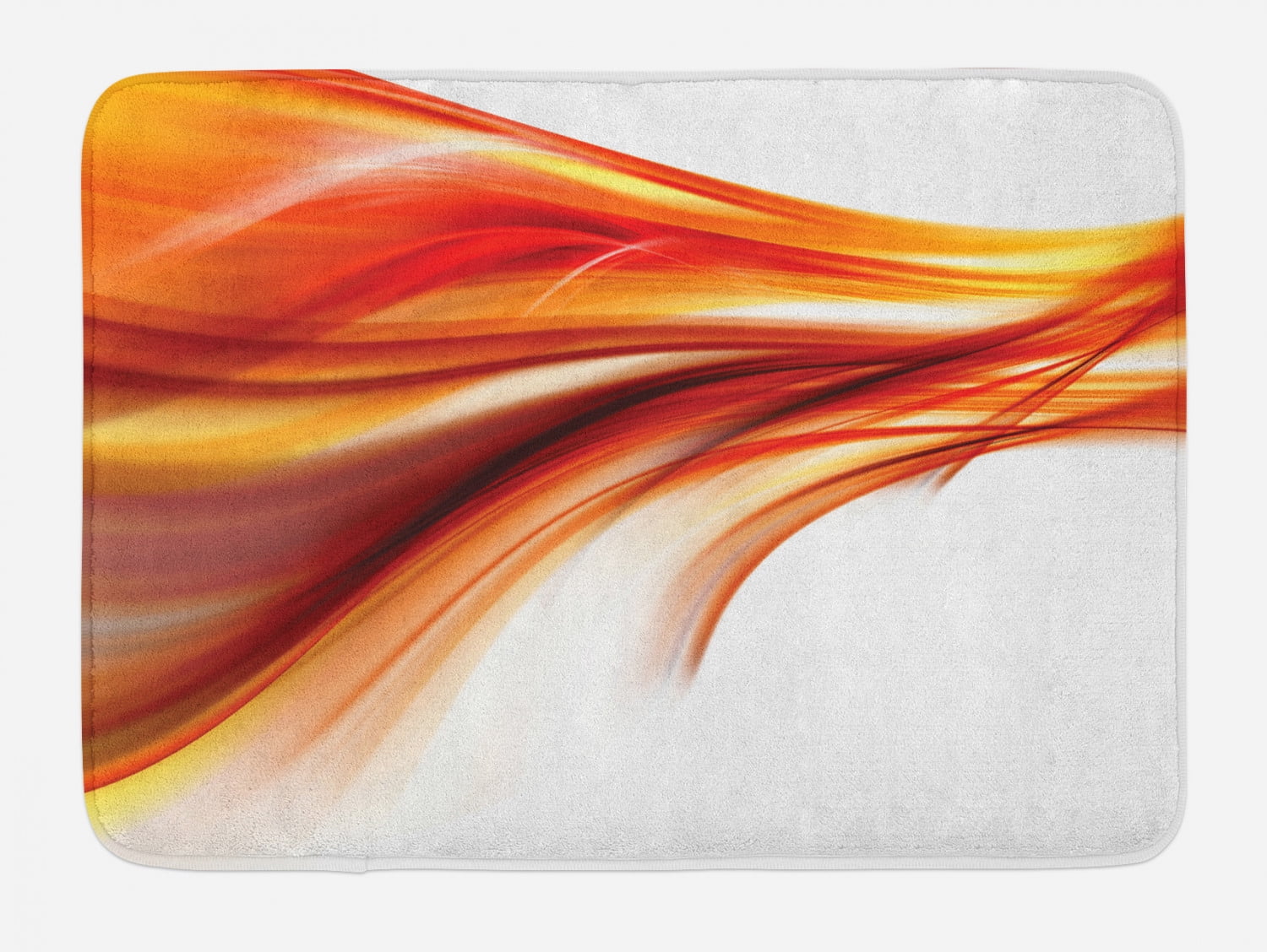 Abstract Bath Mat, Modern Contemporary Abstract Smooth Lines Blurred ...