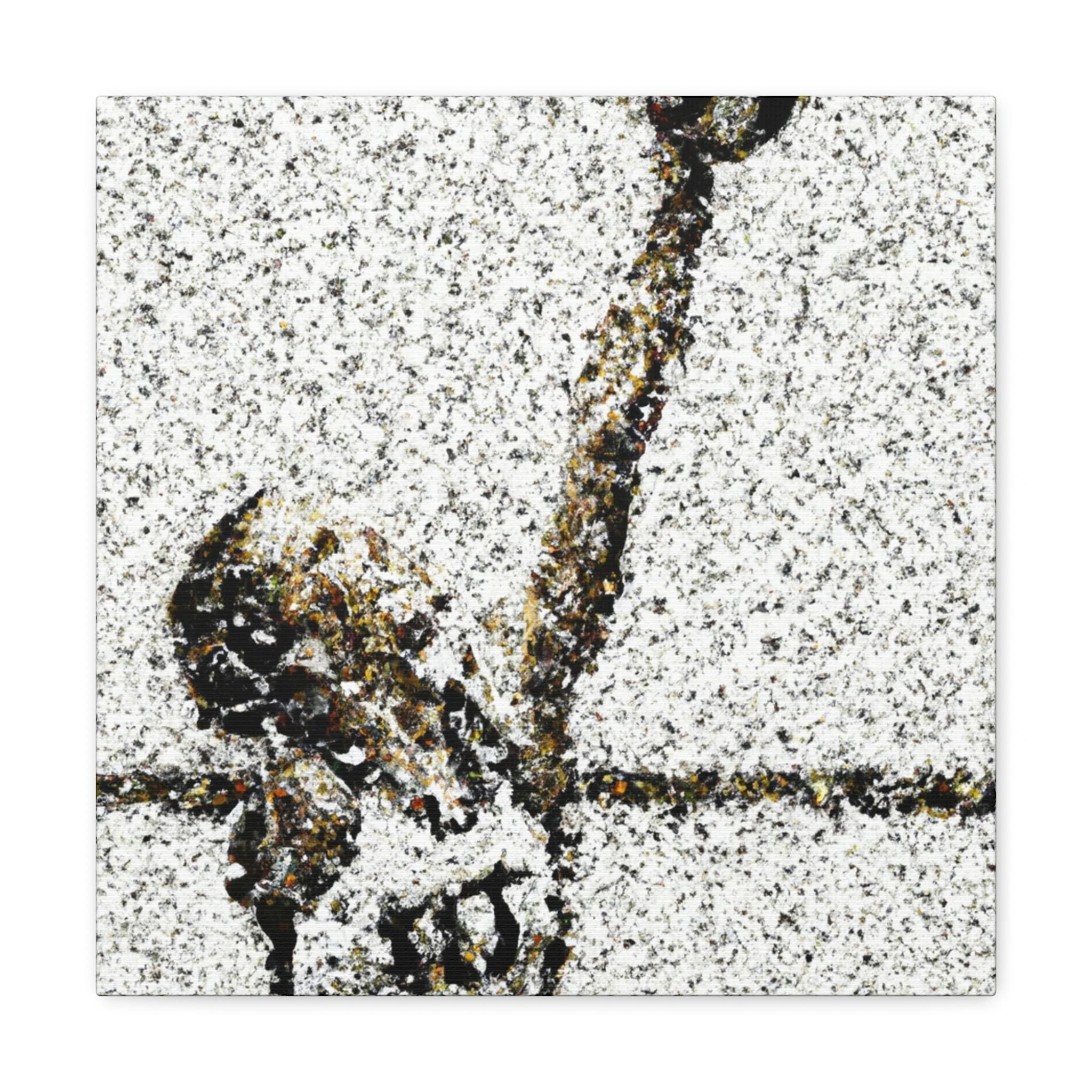 Volleyball in Pointillism - Canvas - Walmart.com