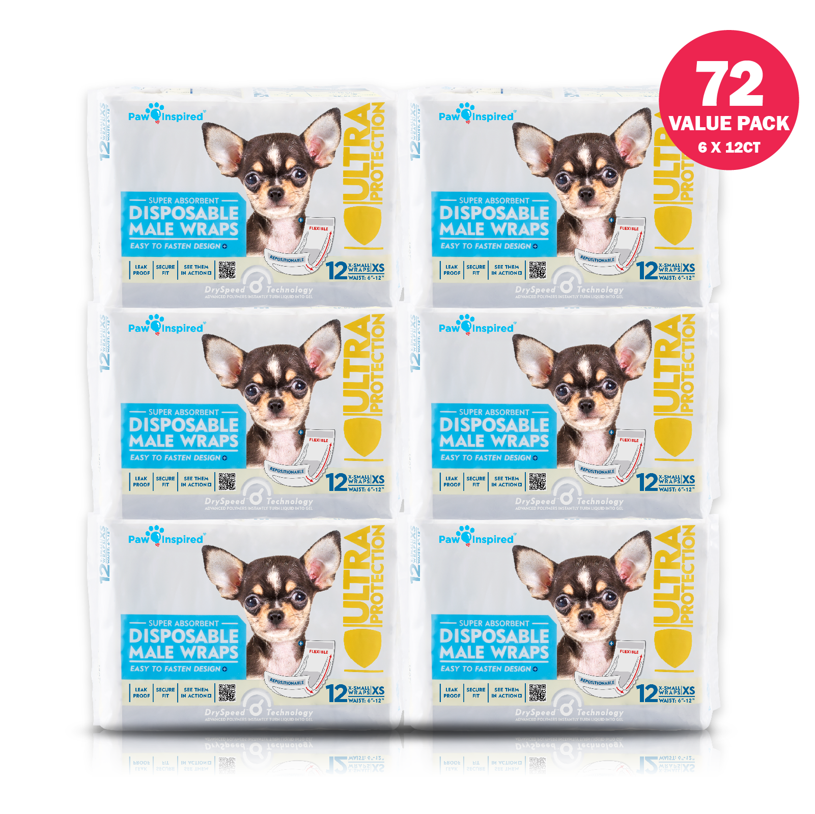 Paw Inspired Disposable Male Dog Diapers Dog Wraps Belly Bands For Dogs Paw Inspired Disposable Male Dog Diapers Dog Wraps Belly Bands For Dogs