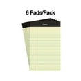 MyOfficeInnovations Notepads 5" x 8" Narrow Canary 100 Sh./Pad 6 Pads ...