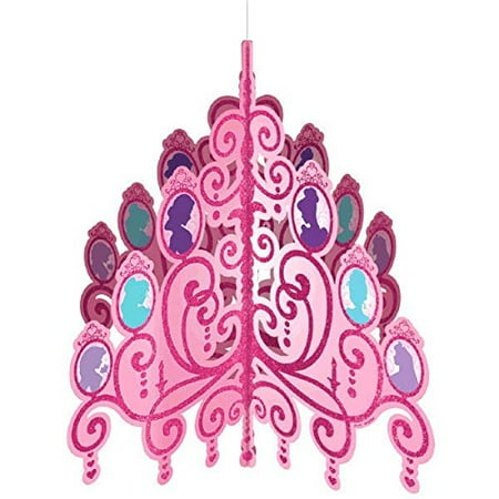 Disney Princess Glitter Chandelier Birthday Party Decoration (1 Piece ...
