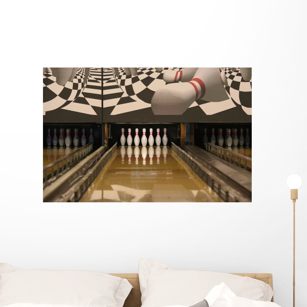 Bowling Alley Wall Mural by Wallmonkeys Peel and Stick Graphic (36 in W ...
