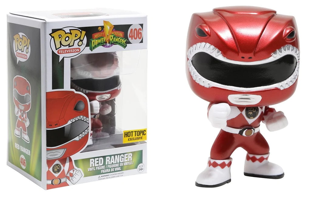 Funko POP! Mighty Morphin Power Rangers: Red Ranger (2016) (Hot Topic ...