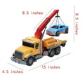 15" Tow Truck Toy with Hooks and Car for Kids Boys Girls Friction ...