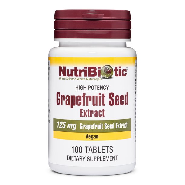 NutriBiotic - Grapefruit Seed Extract Tablets 125 Mg, 100 Count, with ...