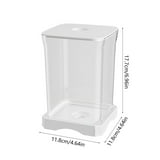 Self-Cleaning Cube Aquarium with LED Lights – Mini Portable Desktop ...