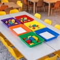 12 Pack Letter Size Flat Storage Paper Tray Organizer Bin Tray Plastic ...