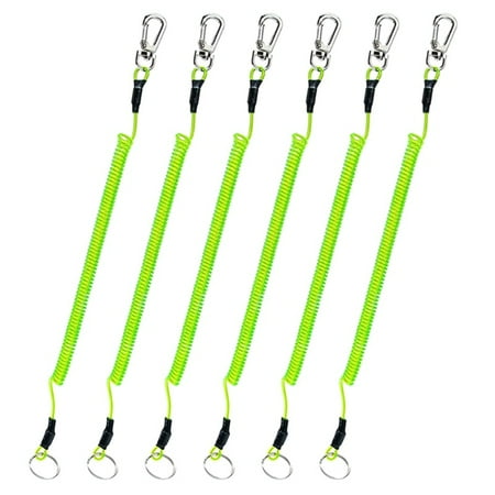 Bail 6pcs Fishing Coiled Lanyard Heavy Duty Safety Boating Rope ...