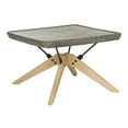 Safavieh Delartin Outdoor Modern Concrete Coffee Table - Dark Grey ...