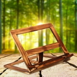 Adjustable Wooden Book Stand with Page Paper Clip Lightweight Flexible ...