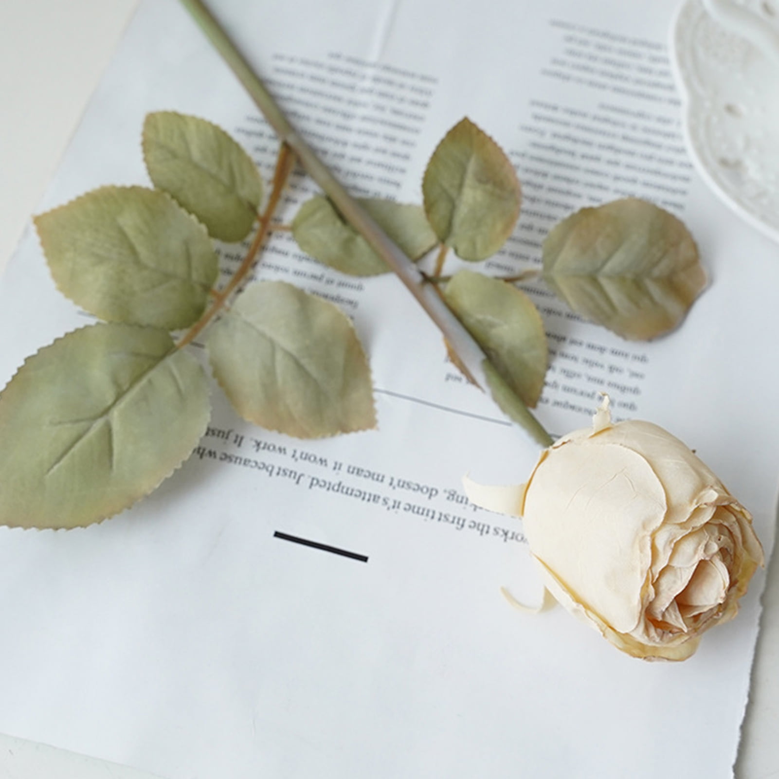 SSBSM Artificial Rose 1Pc Photo Props Fadeless Attractive Faux Rose ...