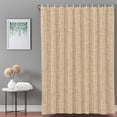 Beige Khaki Solid Shower Curtain, Minimalist Cloth Oatmeal Linen ...