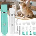 6-in-1 Rechargeable Cordless Pet Grooming Set, Steel Clippers Comb ...