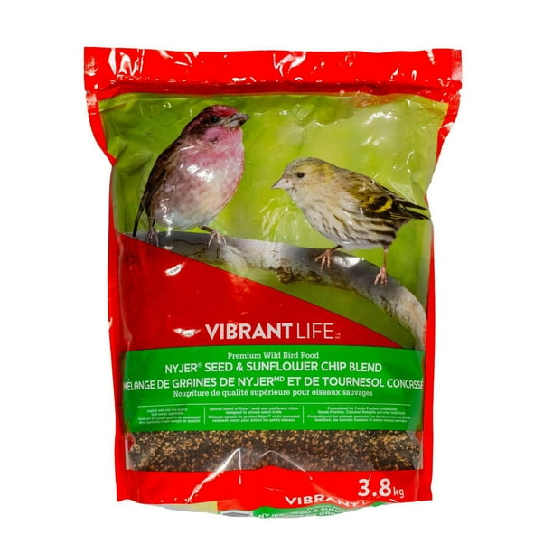 Vibrant Life Nyjer Seed & Sunflower Chip Blend Wild Bird Food 3.8 KG ...