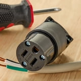 Hyper Tough Female 3 Wire Connector Plug Replacement 15 Amps, 5 x 1.5 x ...