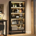 Tribesigns Tall Bookcase and Bookshelf, 70.8" Large Bookcases Organizer ...