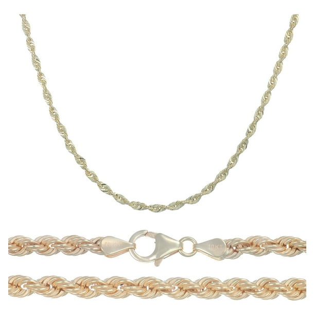 Cadena De Oro Hombre Italiano Torsal 10k Calibre 3.2mm 55 Cm | Bodega Aurrera en línea