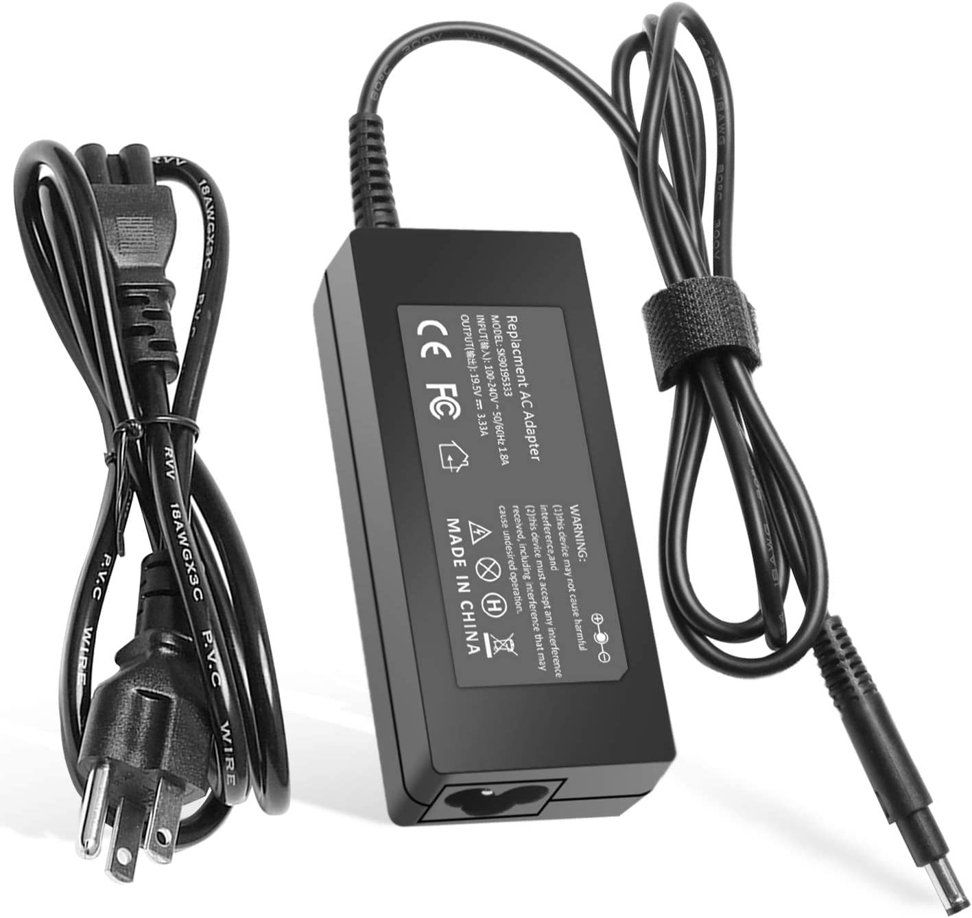 19.5V 3.33A 65W AC Adapter Laptop Charger for HP Pavilion Touchsmart 14 ...