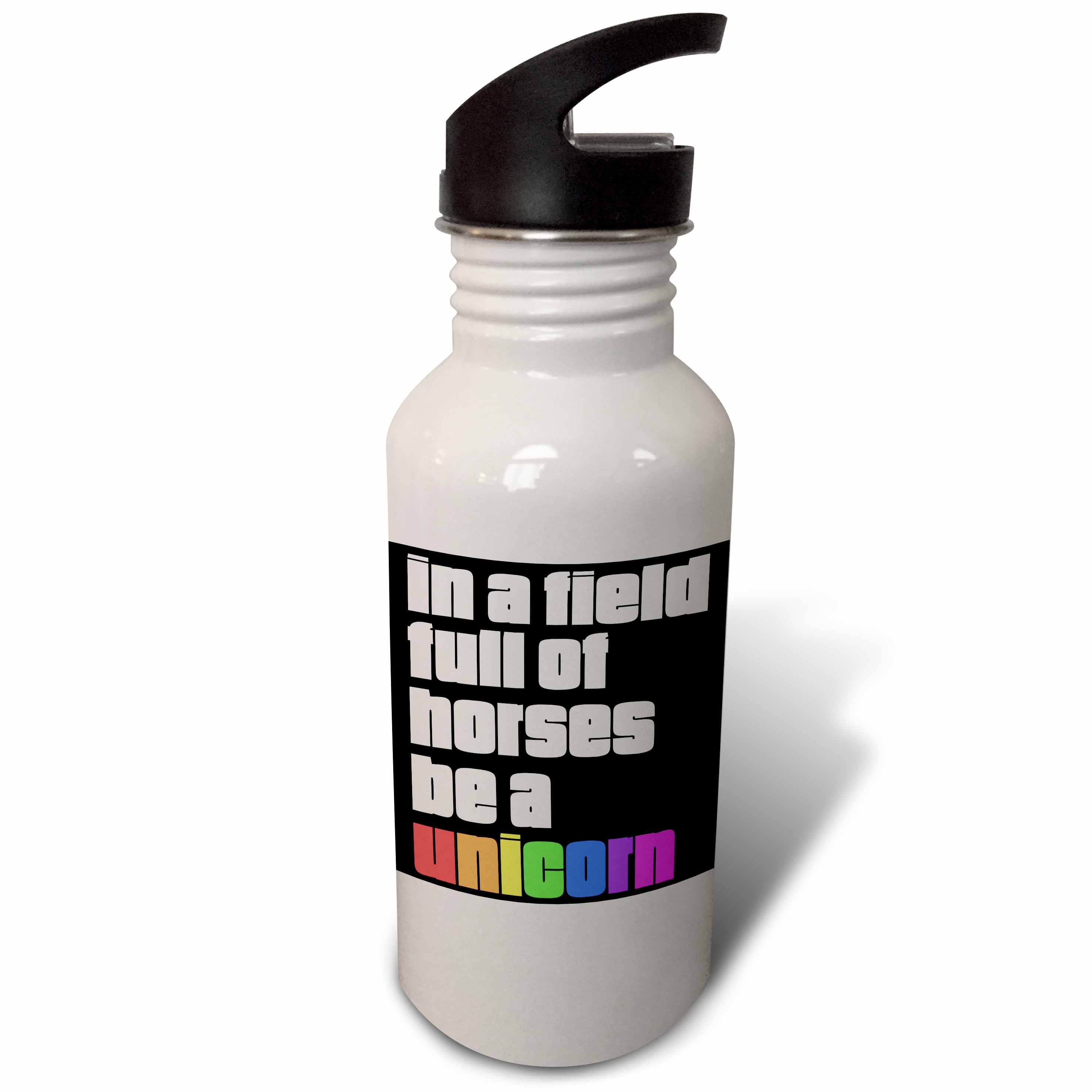 In A Field Full Of Horses Be A Unicorn Flip Straw 21oz Water Bottle wb-319271-2 - Walmart.com