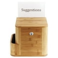 Safco, SAF4237NA, Bamboo Suggestion Box, 1 Each, Natural - Walmart.com