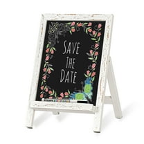 Framed Tabletop Chalkboard Sign 10" x 14" Magnetic Chalkboards Rustic ...
